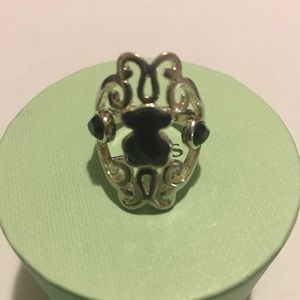 Tous | Jewelry | Authentic Tous Dama Silver And Onyx Ring Size 65 ...